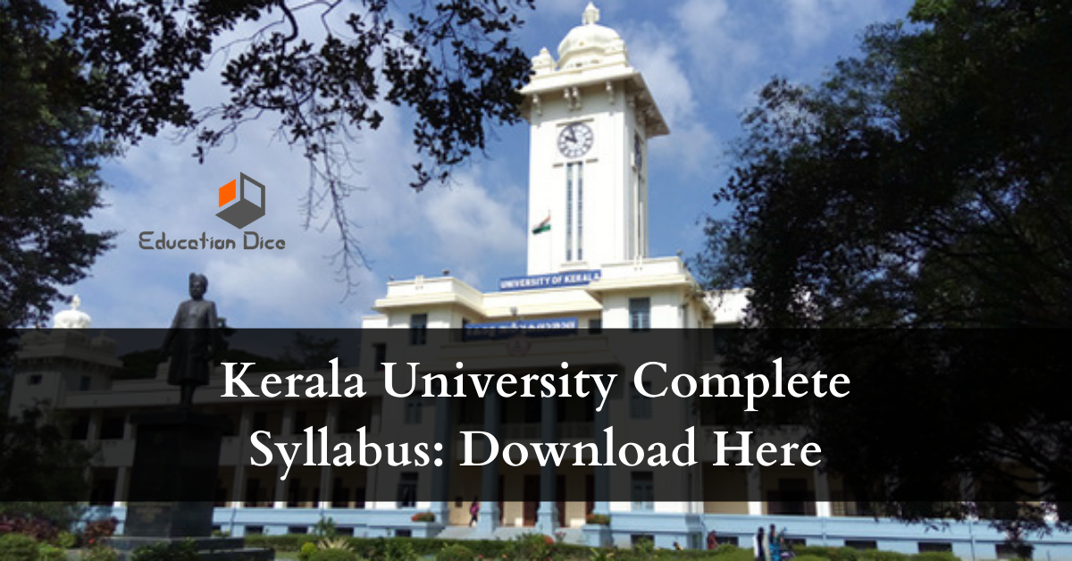 Kerala University Syllabus 2023 UG PG Courses PDF Education Dice